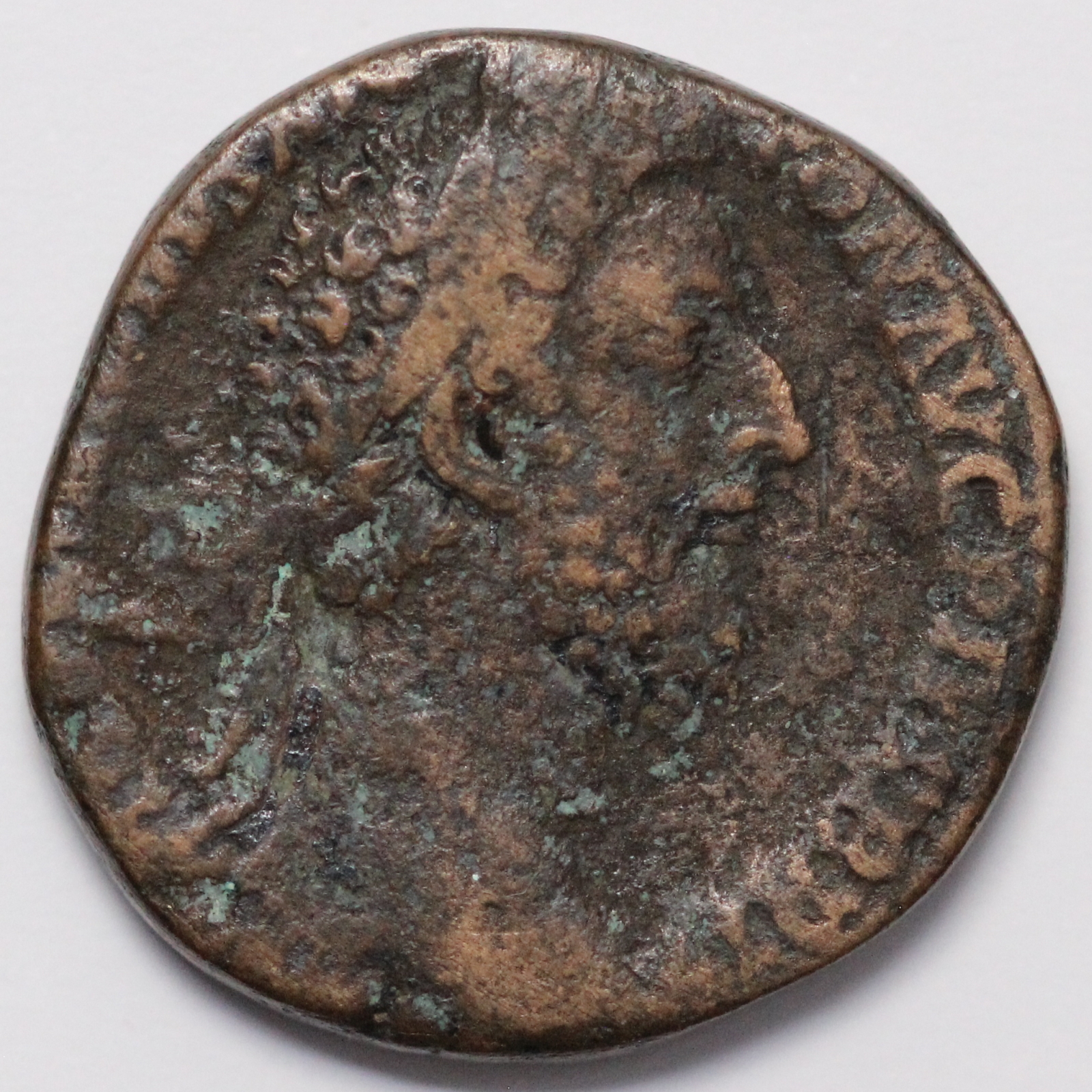 Ancient Roman Imperial Coin Commodus Æ Sestertius AD 184-5 Seated ...