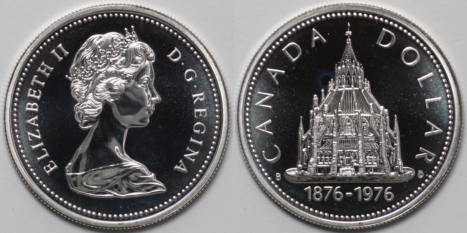Canada 1976 Specimen Silver Dollar $1 KM# 106 Library of Parliament World Coin - Imperial ...