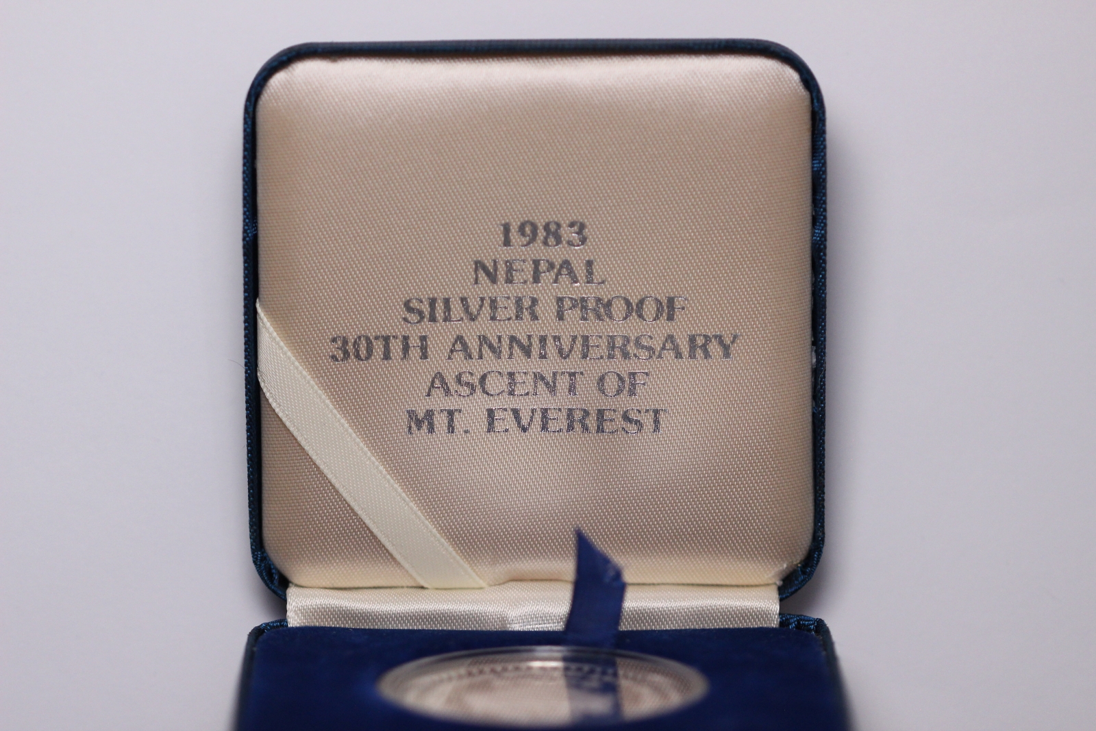 Nepal 1983 100 Rupees Ascent of Mt Everest Silver Proof Coin Singapore ...