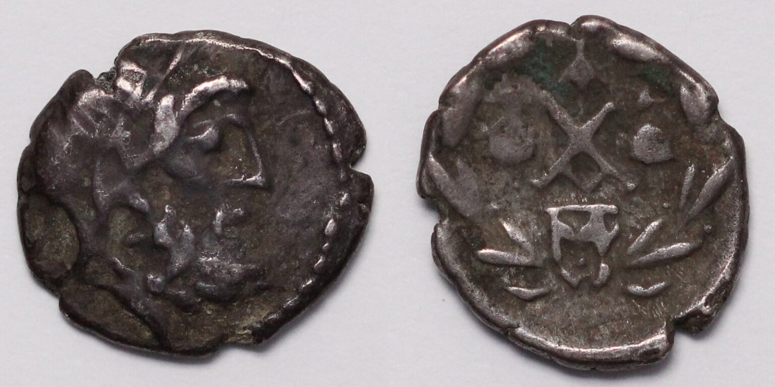 Ancient Greek Silver Coin Achaean League Lakedaimon/Sparta Hemidrachm ...