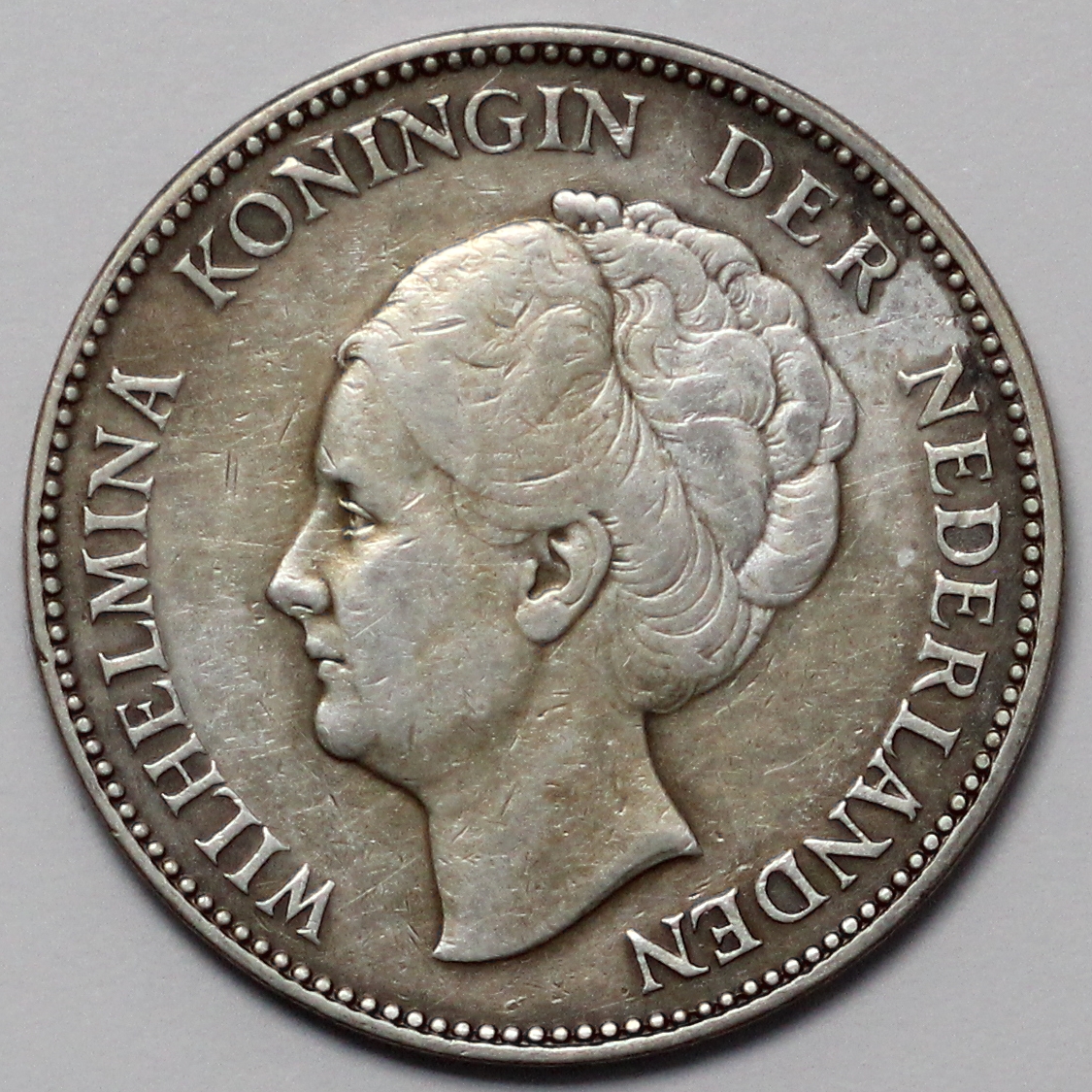 Netherlands 1923 1 Gulden KM#161.1 Wilhelmina I Seahorse Privy World ...