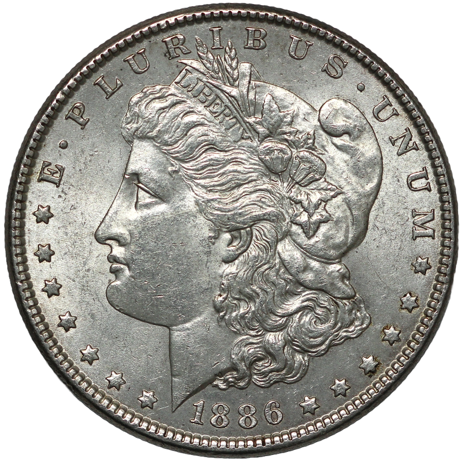 United States USA 1886 Morgan Dollar $1 Philadelphia Mint World Silver ...