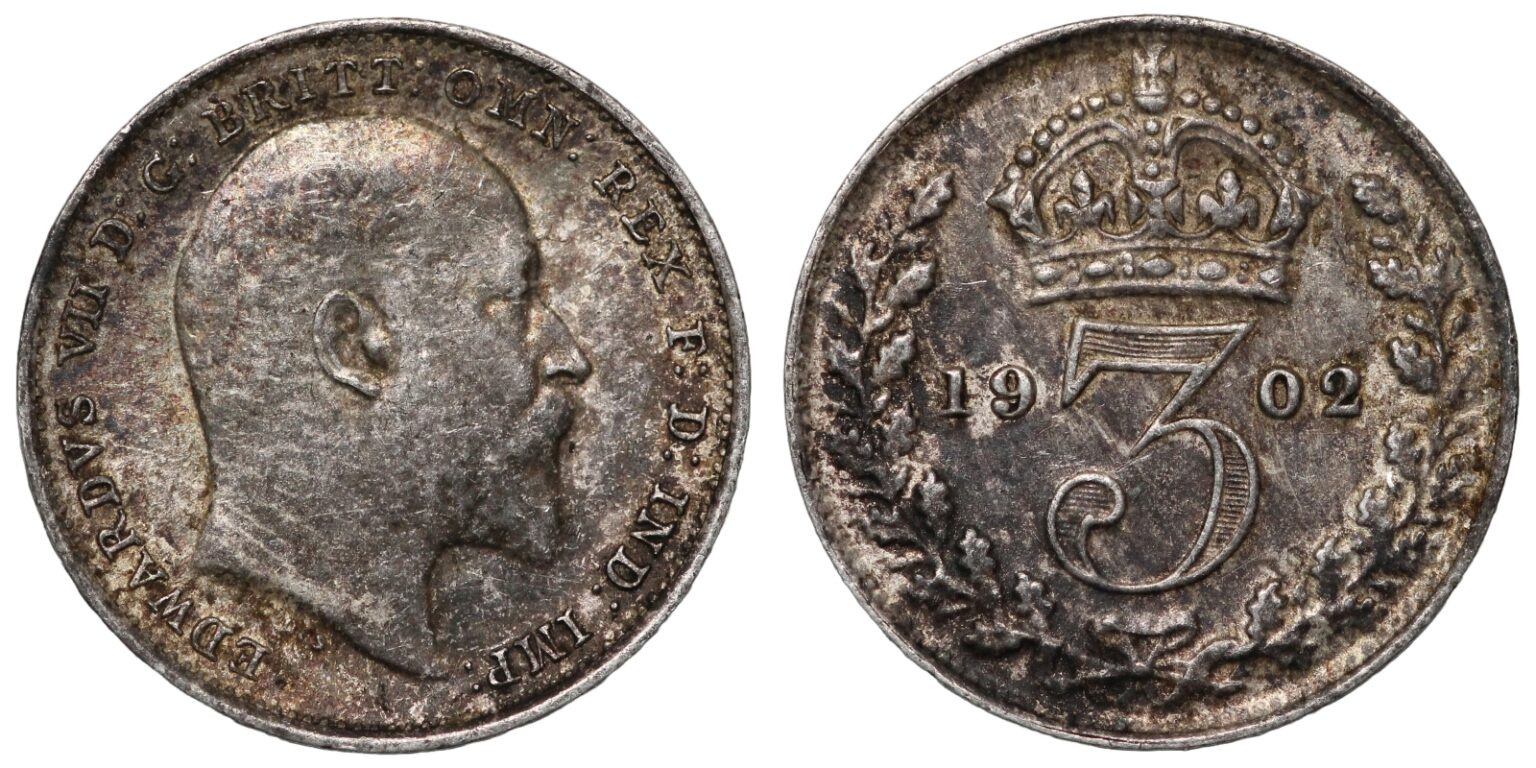 Great Britain 1902 Maundy Threepence 3d Edward VII S-3987 Silver Coin ...