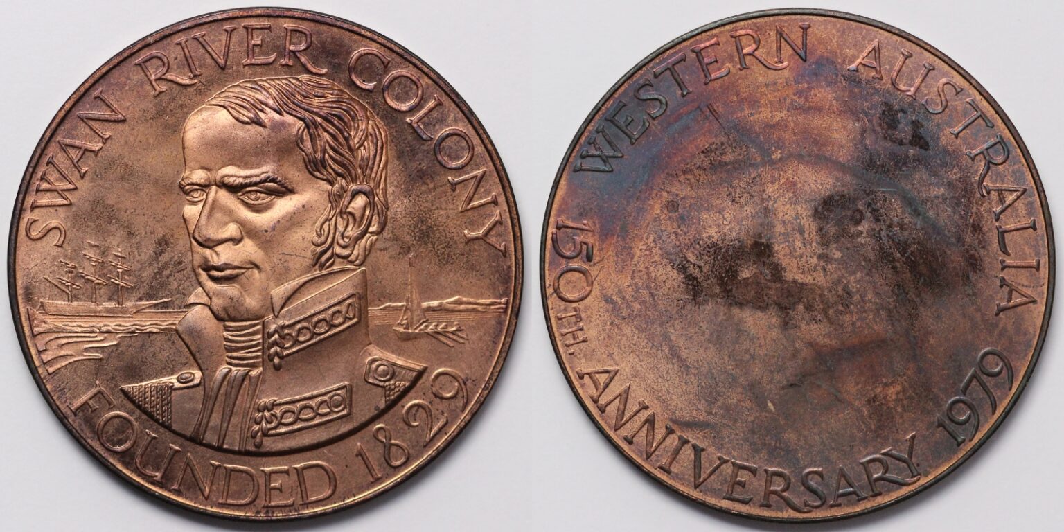 Western Australia 1979 Swan River Colony 150th Anniversary Bronze ...