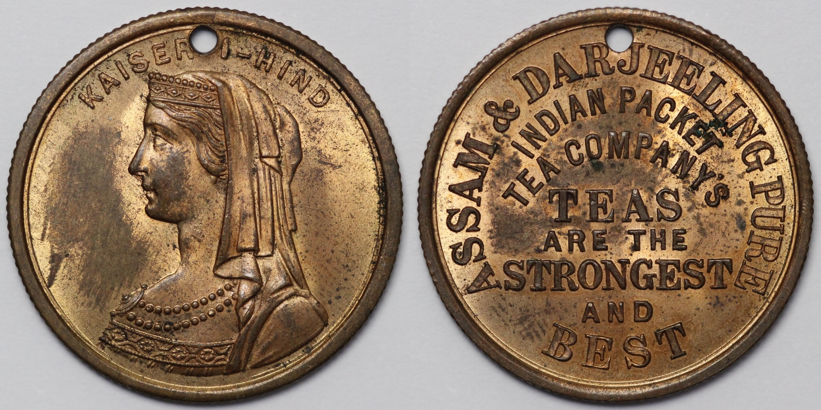 India-British Assam & Darjeeling Teas Kaiser 1 Hind Queen Victoria ...