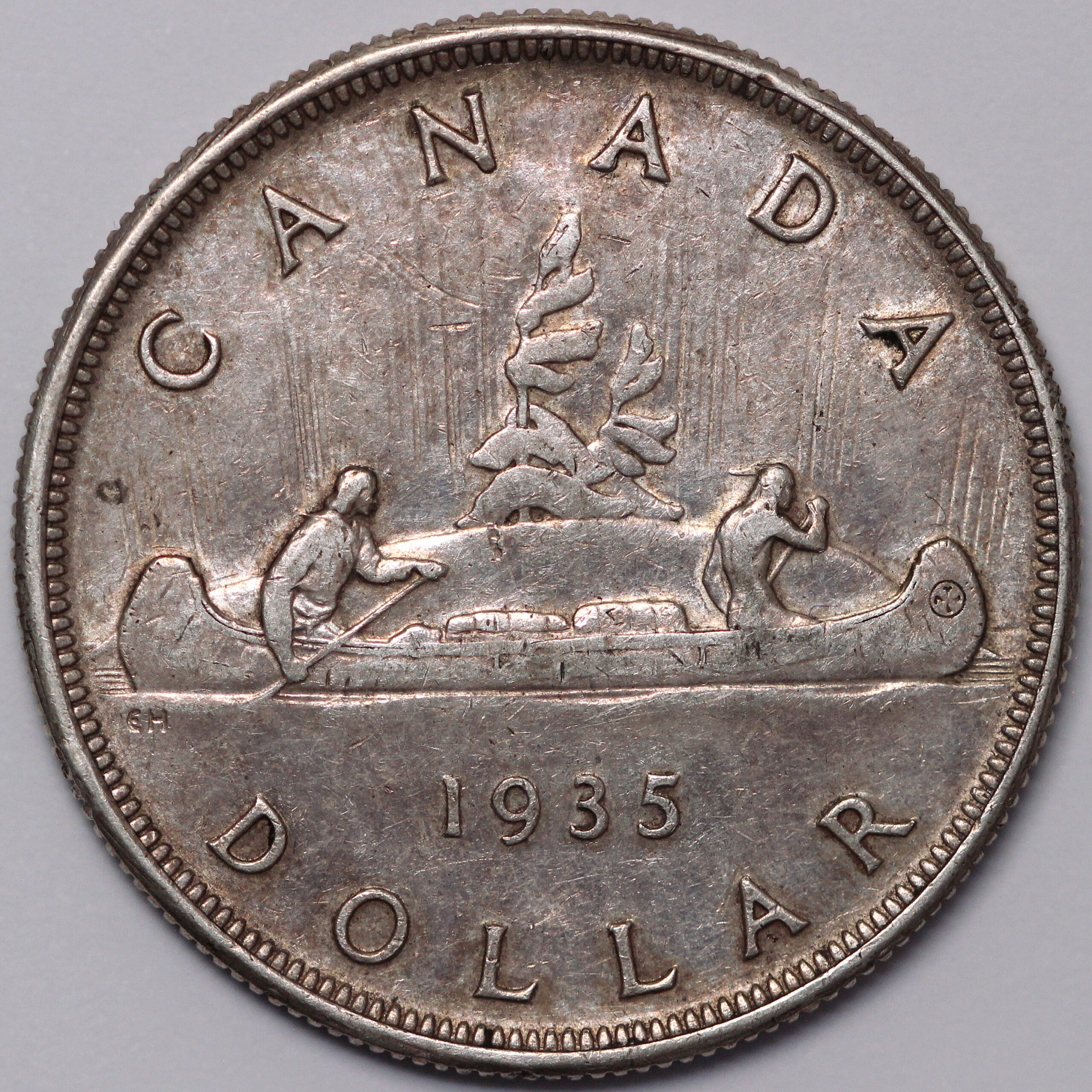 Canada 1935 Dollar $1 George V Silver Jubilee KM# 30 World Silver Coin ...