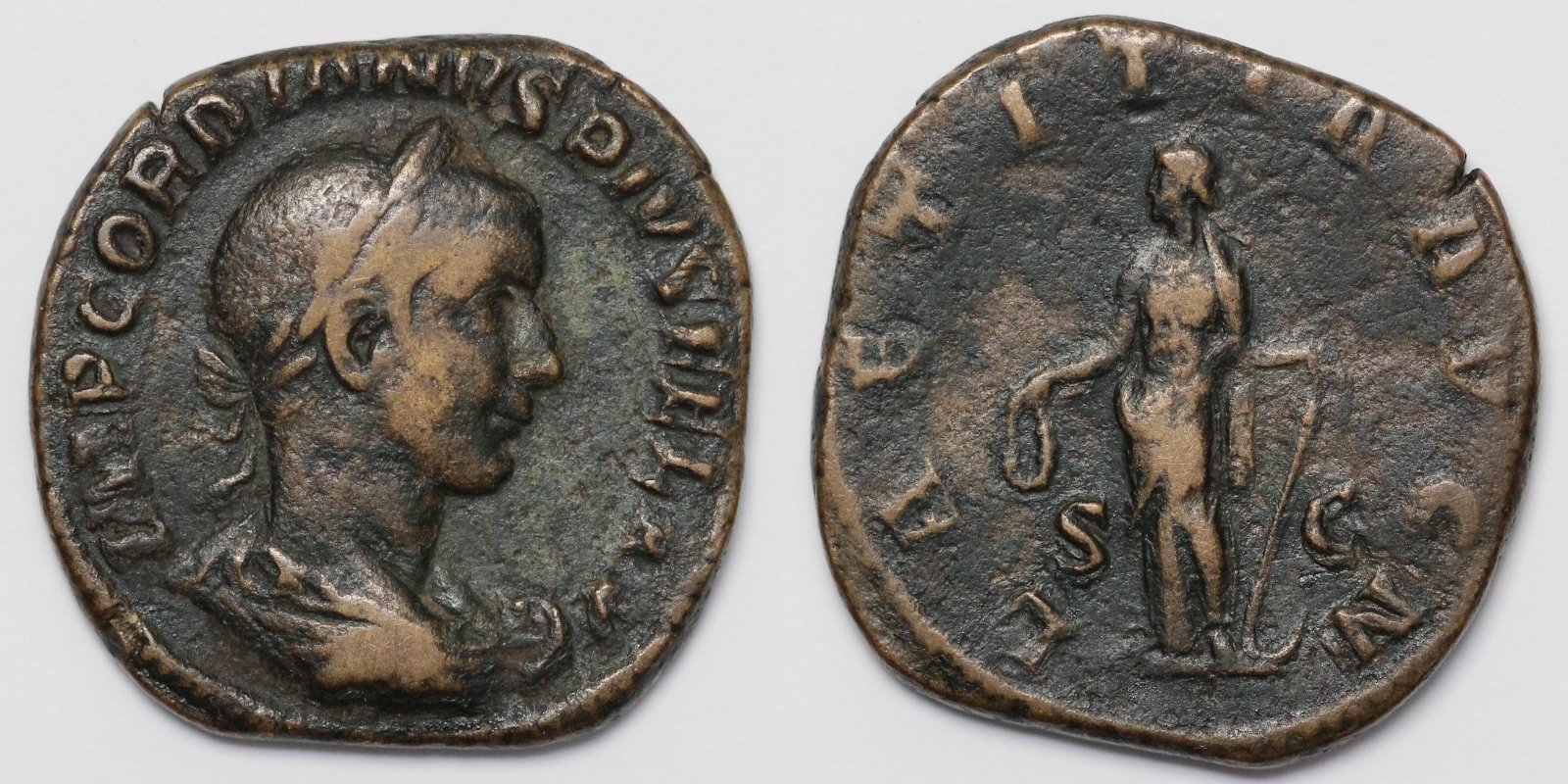 Ancient Roman Imperial Coin Gordian III Æ Sestertius AD 241-244 ...