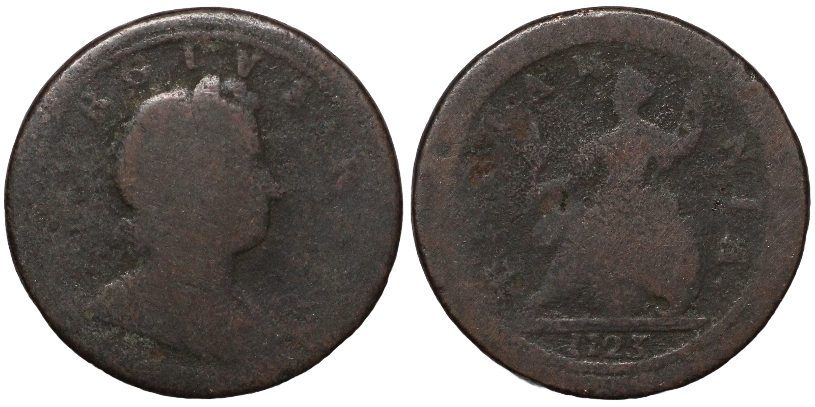 Great Britain 1723 Halfpenny George I Second Issue S-3660 World Copper ...