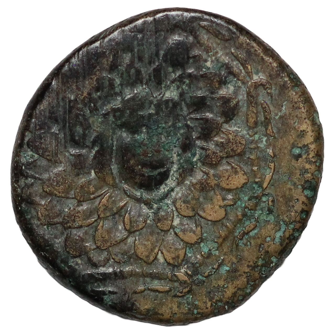 Ancient Greek Coin Pontos Amisos c.120-63 BC Æ Aegis Gorgoneion/Nike ...