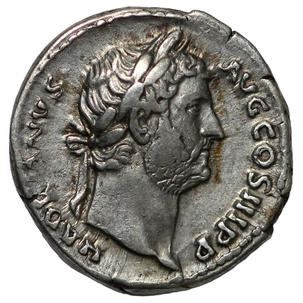 Ancient Roman Imperial Silver Coin Hadrian AR Denarius AD 133-135 ...