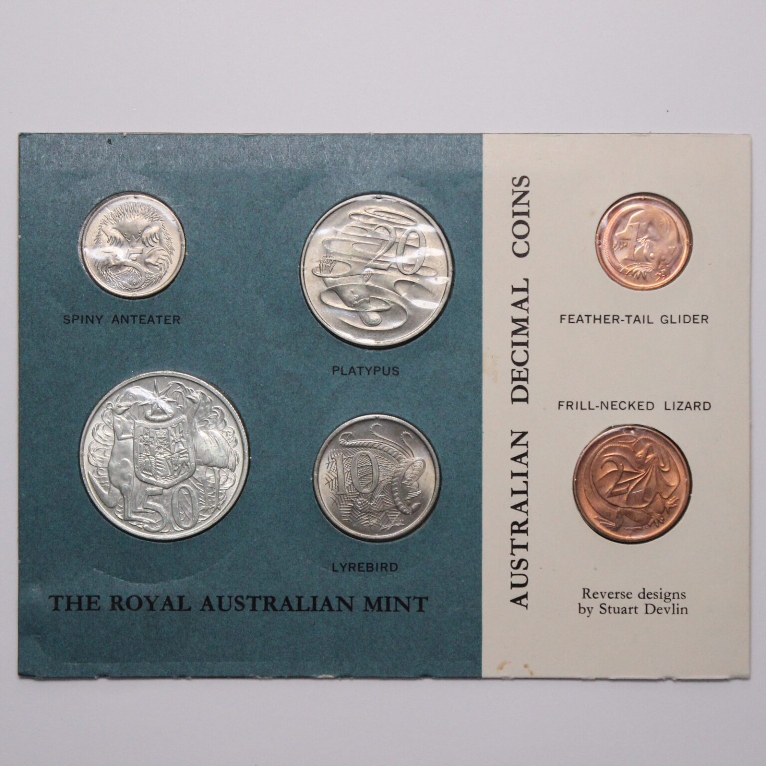 Australia 1966 Royal Australian Mint 6-Coin Uncirculated Set Blue Card ...