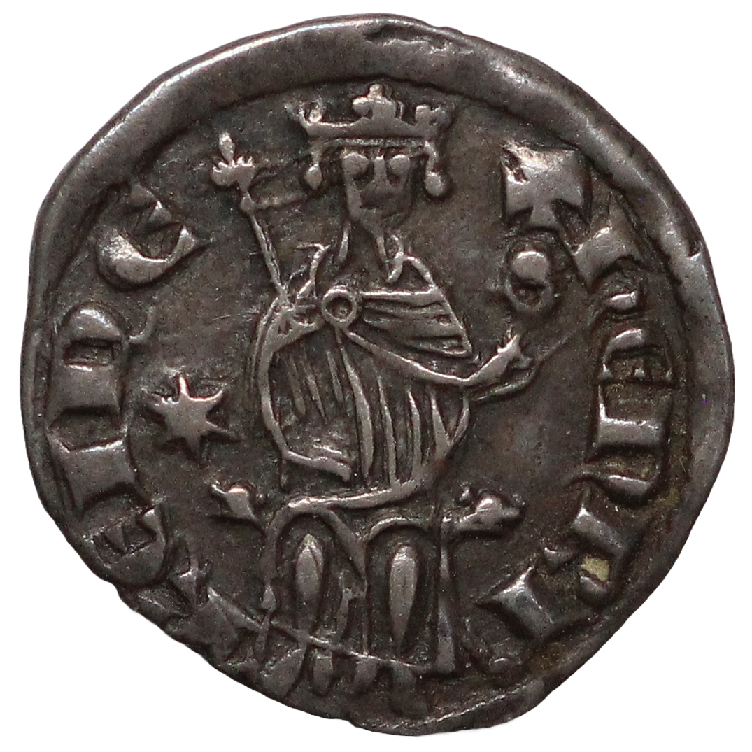Medieval Crusader Cyprus Henry II 1285-1324 AR 1/2 Gros Star Silver ...