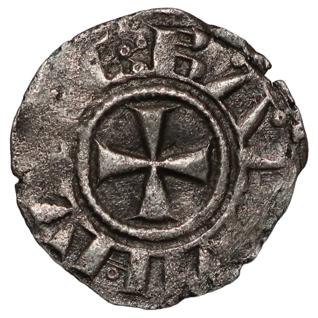 Medieval Crusader Jerusalem Baldwin III 1143-1163 Billon Denier Tower ...