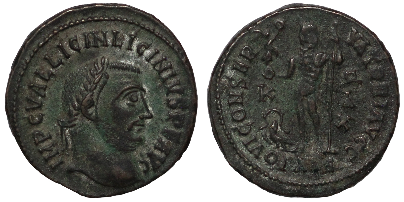 Ancient Roman Imperial Coin Licinius Æ AD 315-6 Jupiter Alexandria Mint ...