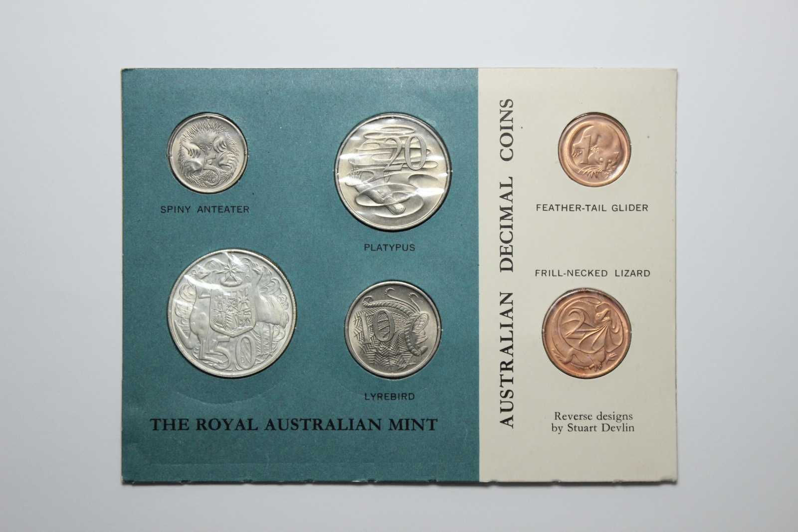 Australia 1966 Royal Australian Mint 6-Coin Uncirculated Set Blue Card ...