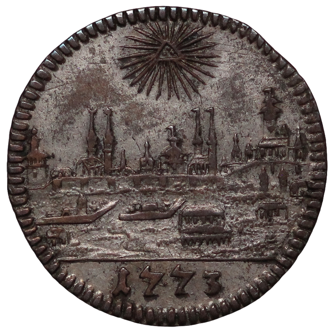 German States Nurnberg 1773 1 Kreuzer City View KM# 367 Billon Coin ...