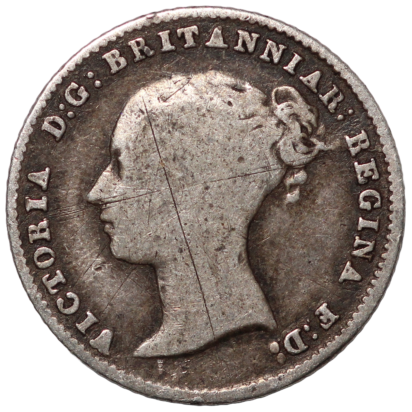 Great Britain 1842 Groat/Fourpence 4D Victoria S-3913 Silver Coin ...