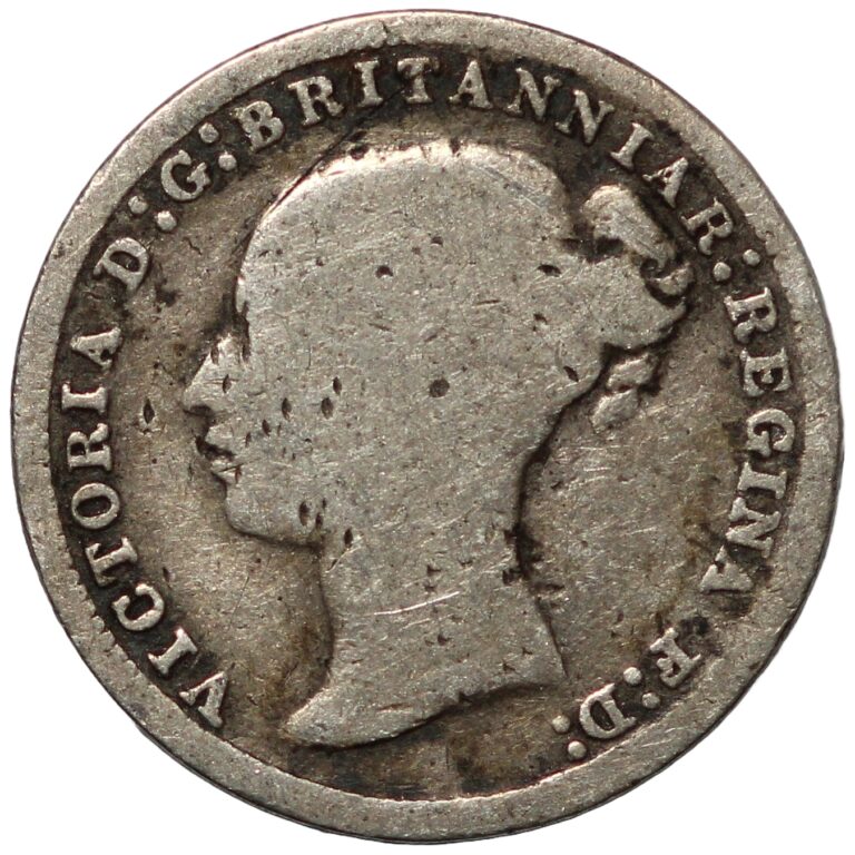 Great Britain 1873 Threepence 3d Victoria Young Head S-3914C Silver ...