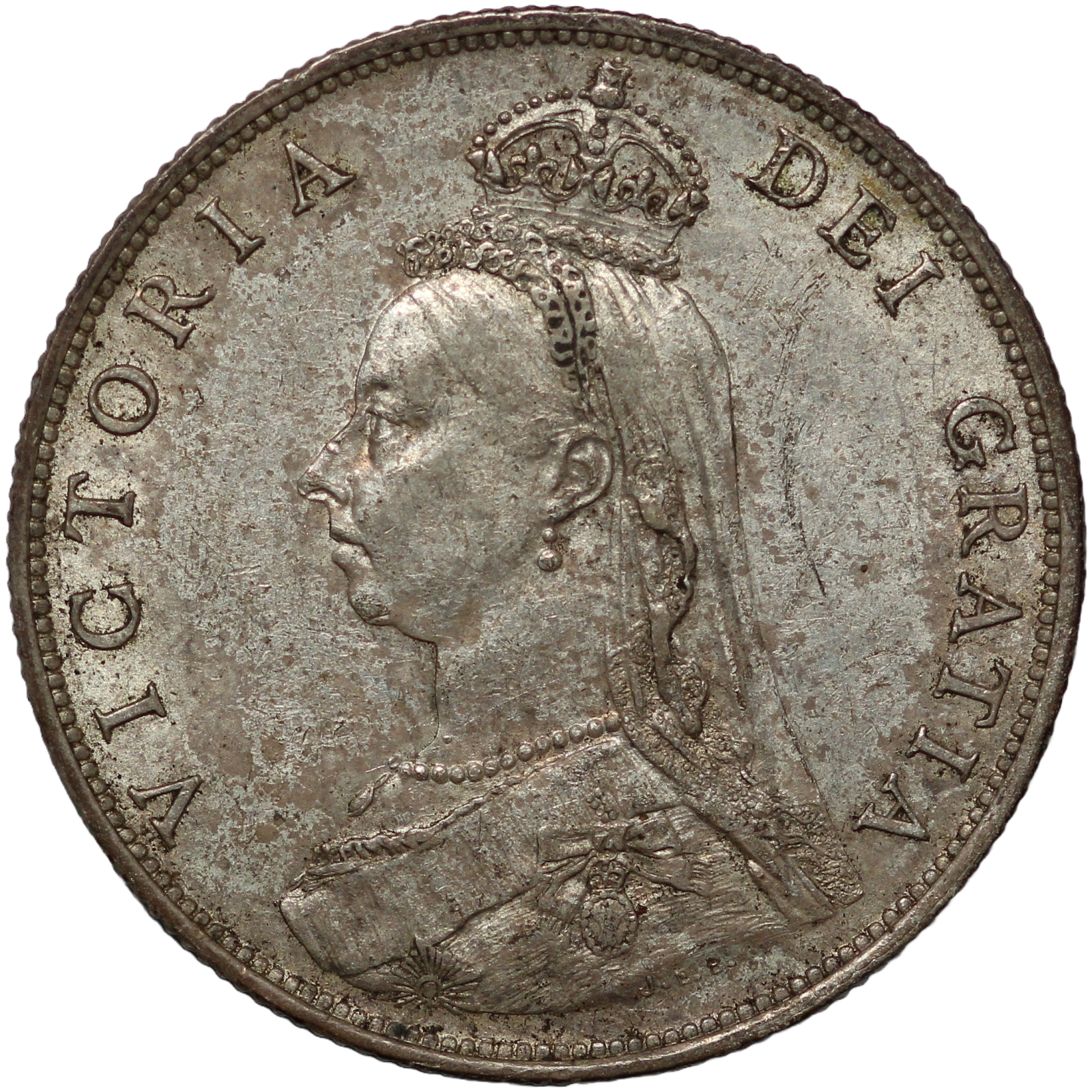 Great Britain 1887 Florin Victoria Jubilee Head S-3925 Sterling Silver ...