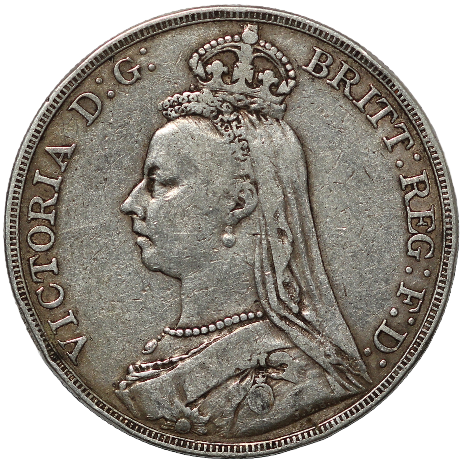 Great Britain 1889 Crown Victoria Jubilee Head S-3921 Large Sterling ...