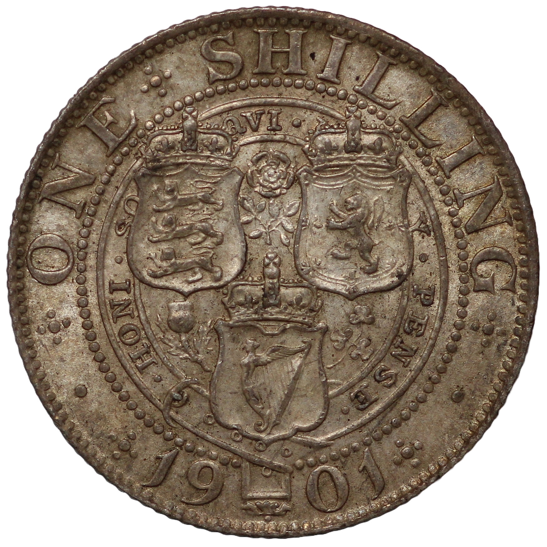 Great Britain 1901 Shilling Victoria Old Head S-3940A Sterling Silver ...