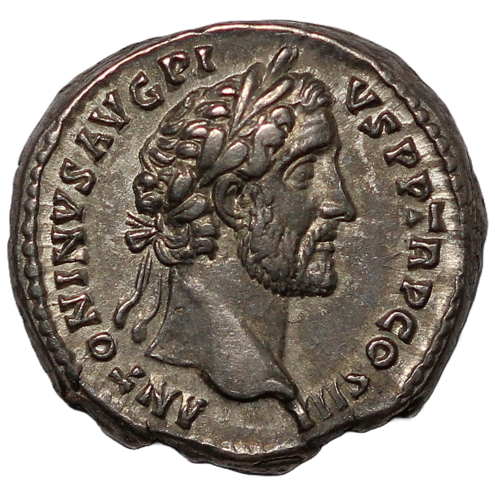 Ancient Roman Imperial Silver Coin Antoninus Pius AD 140-3 AR Denarius ...
