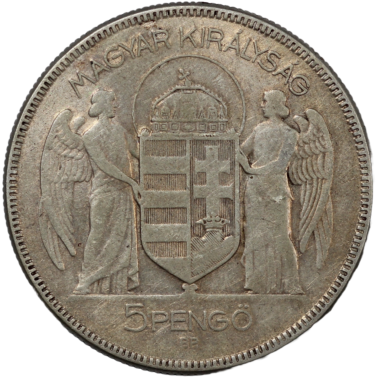 Hungary 1930-BP 5 Pengo 10th Anniversary - Regency of Admiral Horthy ...