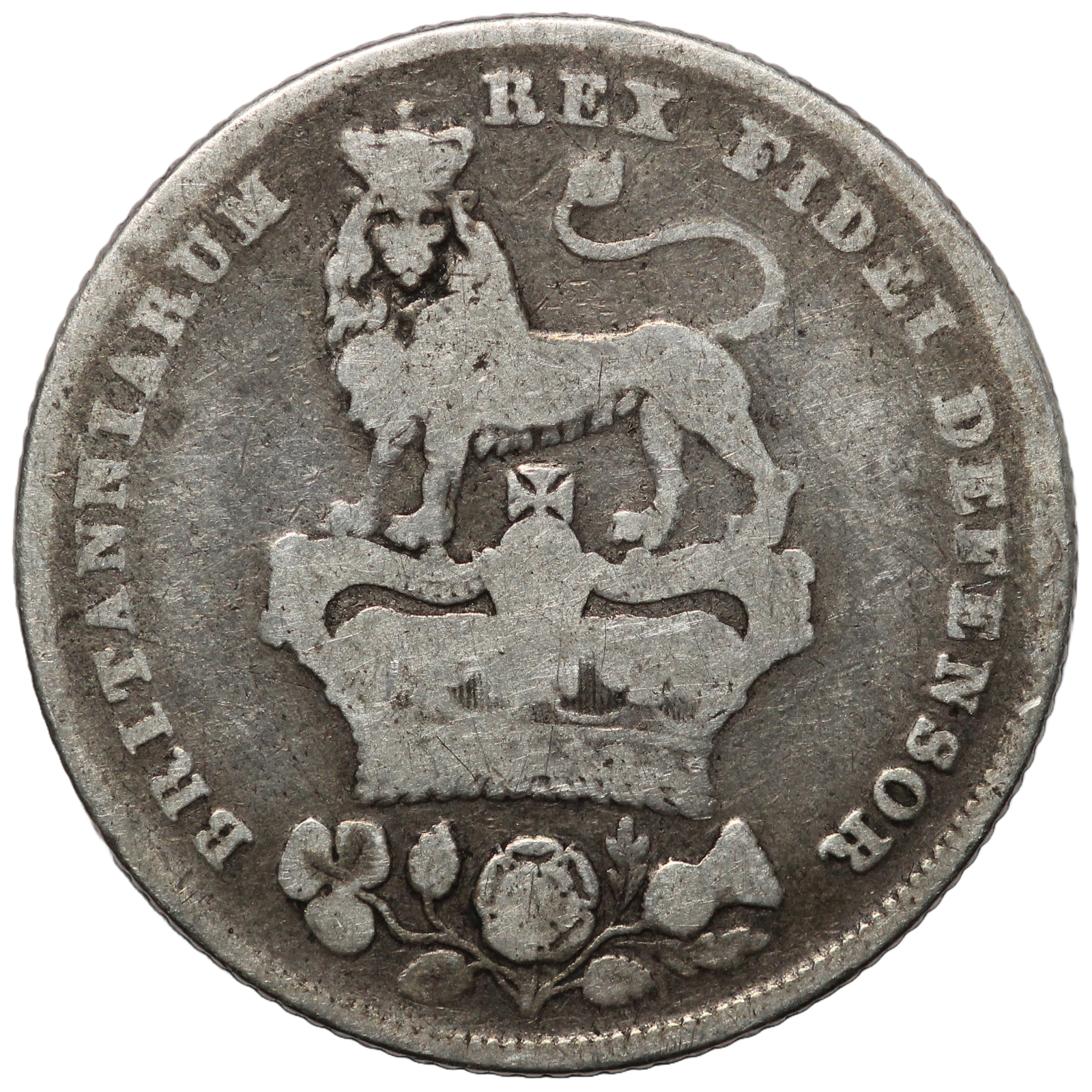 Great Britain 1826 Shilling Third Reverse George IV S-3812 Silver Coin ...