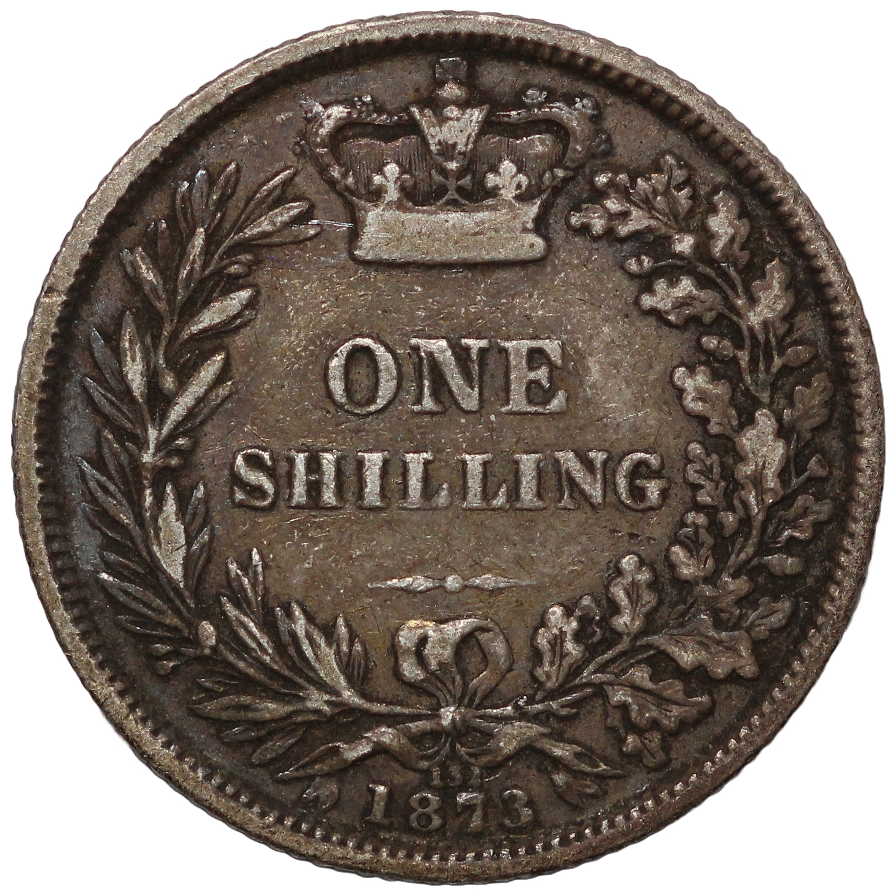 Great Britain 1873 Shilling Victoria Young Head Die No. 132 S-3906A ...