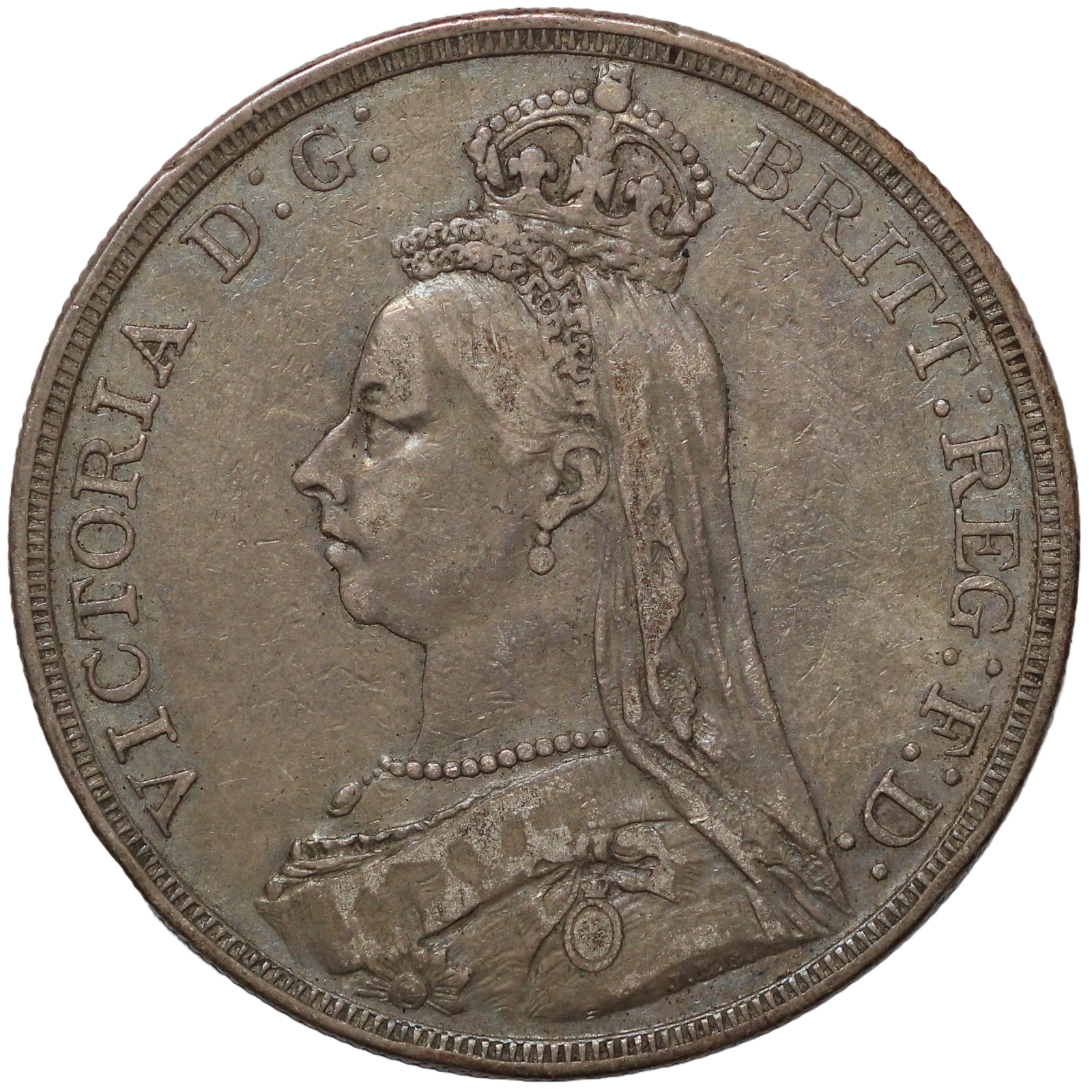 Great Britain 1887 Crown Victoria Jubilee Head S-3921 Large Sterling ...