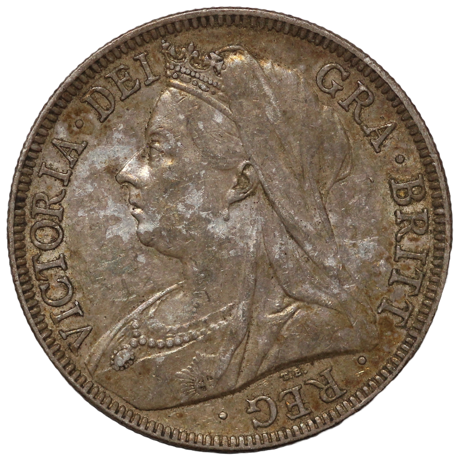 Great Britain 1899 Halfcrown Victoria Old Head S-3938 Sterling Silver ...