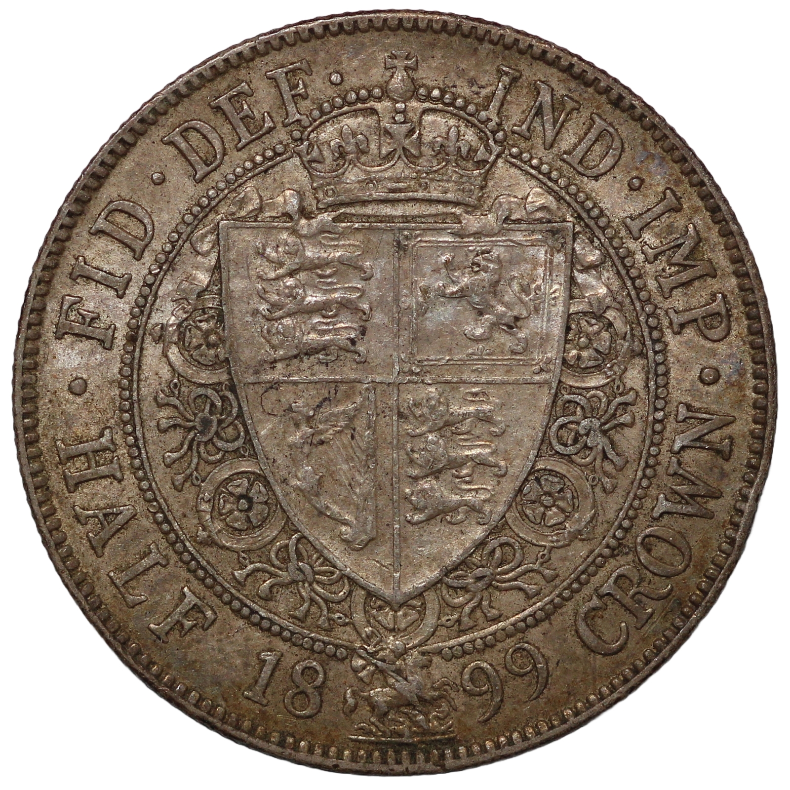 Great Britain 1899 Halfcrown Victoria Old Head S-3938 Sterling Silver ...