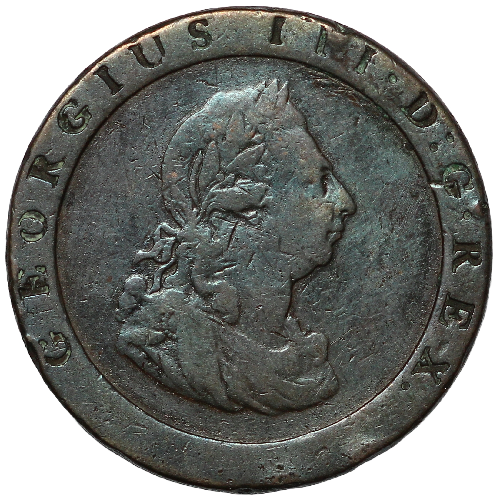 Great Britain 1797 Cartwheel Penny George III S-3777 Proclamation Coin ...