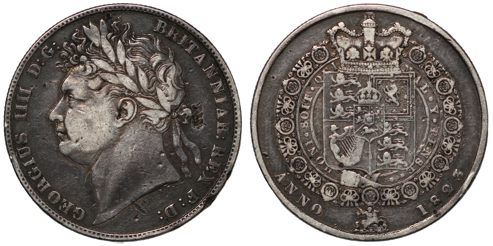 Great Britain 1823 Halfcrown Second Reverse George IV S-3808 World ...