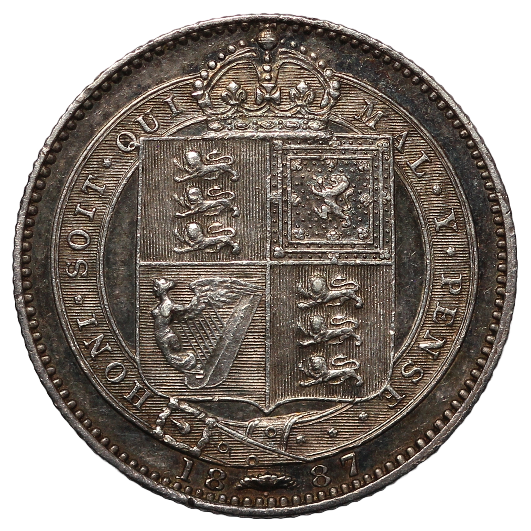 Great Britain 1887 Shilling Victoria Small Jubilee Head S-3926 Silver ...