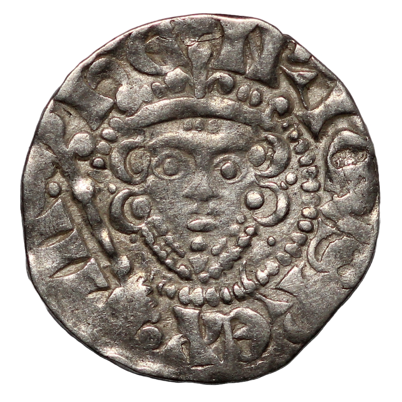 England Henry III (1216-1272) Long Cross Penny Class 5c Hammered Silver ...