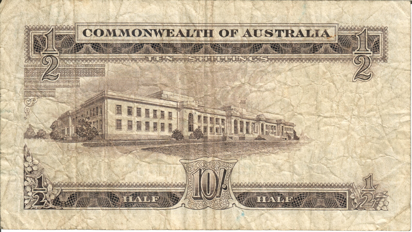 Australia 1961 Ten Shillings Banknote Coombs Wilson R17 AH/33 ...