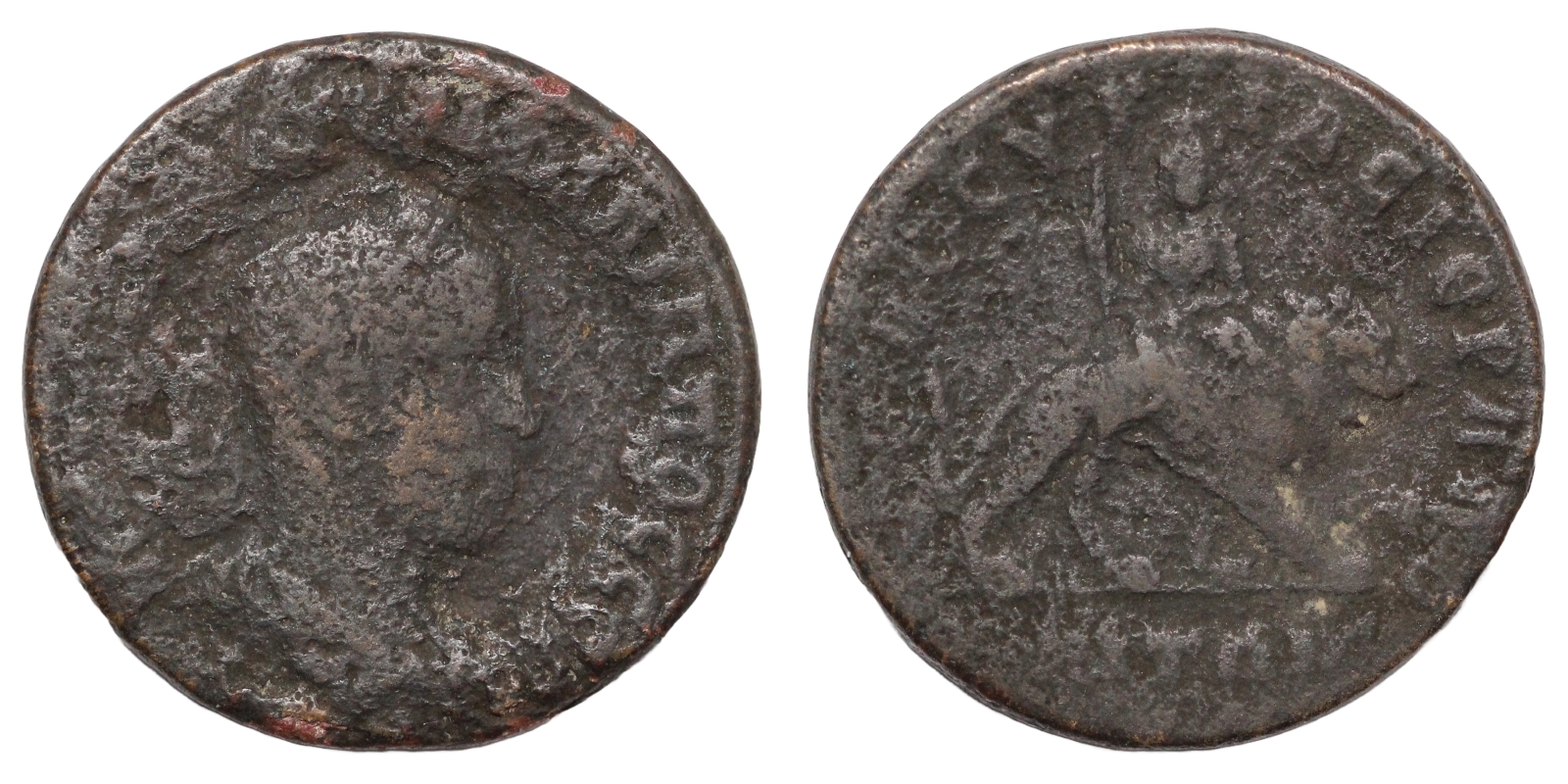 Ancient Roman Provincial Coin Hierapolis Philip II AD 247-9 Æ Atergatis ...