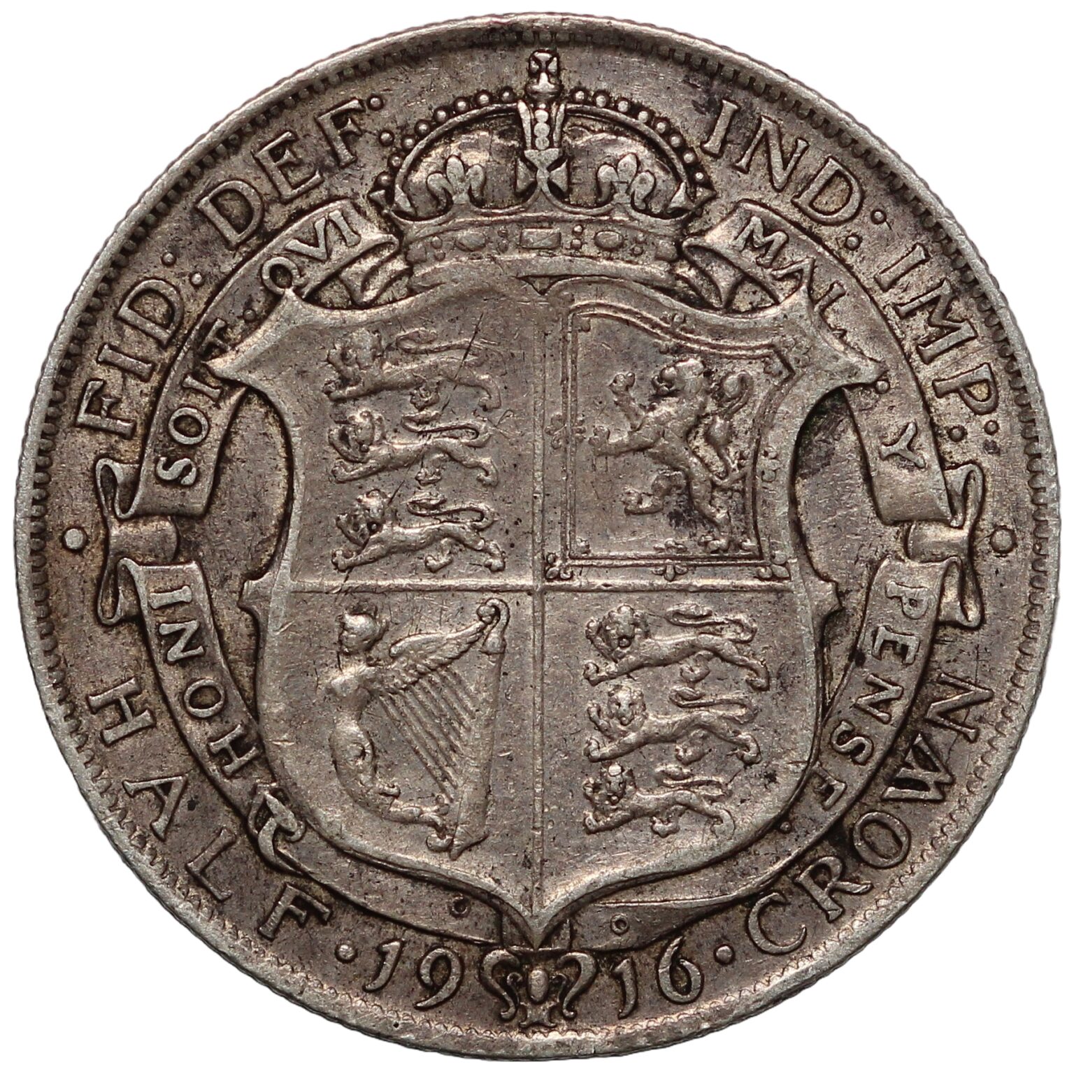 Great Britain 1916 Halfcrown George V S-4011 World Silver Coin ...