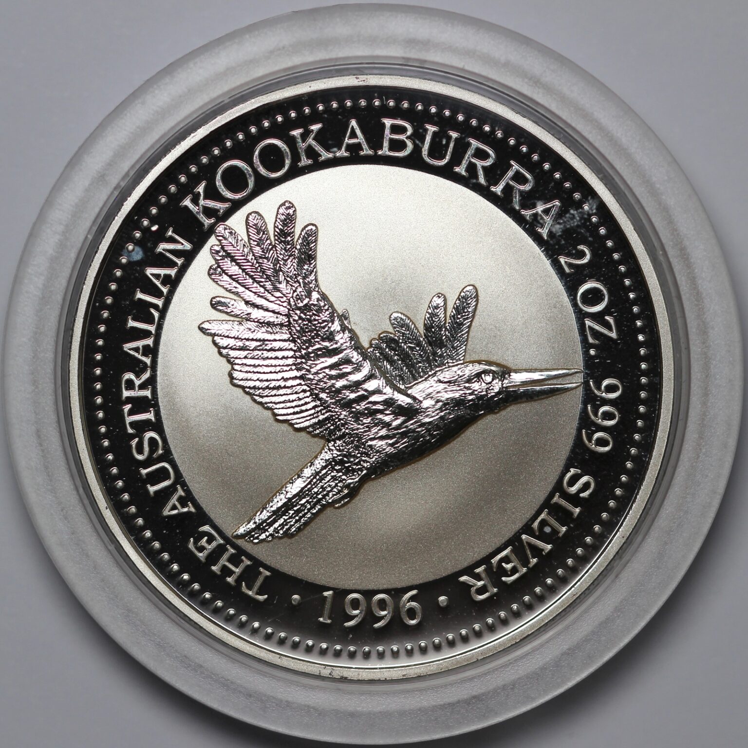 Australian Kookaburra 1996 2oz Silver Specimen Coin & NCSS Perth Fair ...