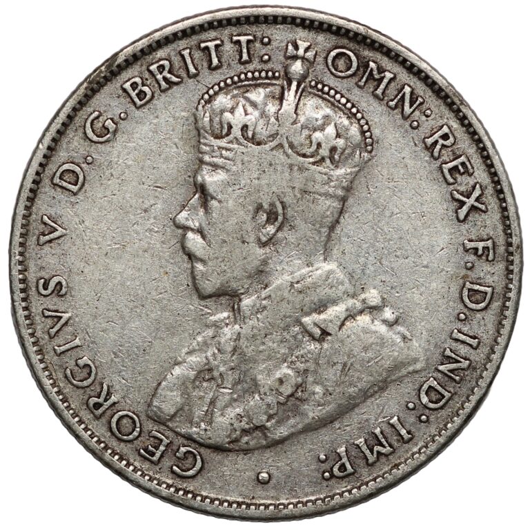 Australia 1934(m) Florin George V Melbourne Mint Sterling Silver Coin ...