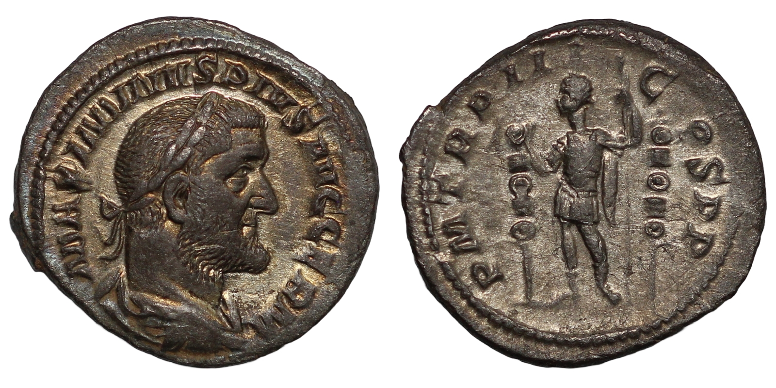 Ancient Roman Imperial Coin Maximinus Thrax AR Denarius AD 238 ...