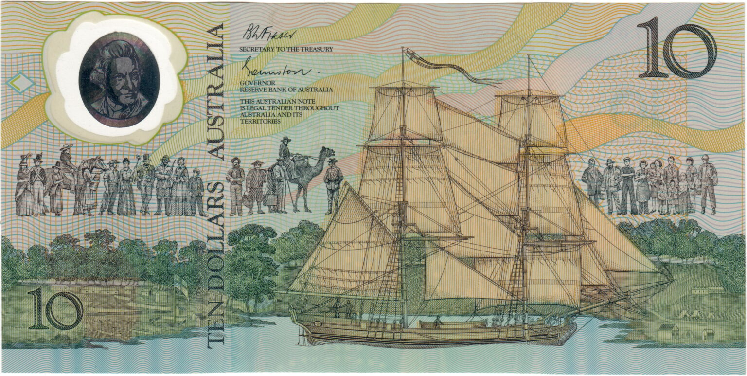 Australia 1988 $10 Bicentennial Commemorative Banknote AB Prefix ...