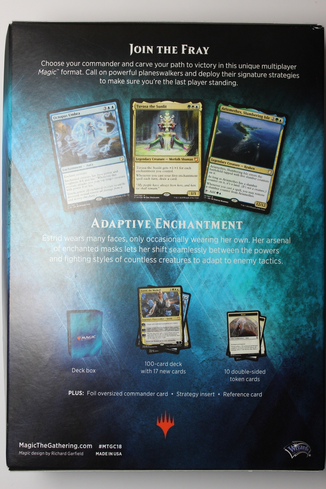 MTG Commander 2018 Deck Adaptive Enchantment Magic the Gathering ...