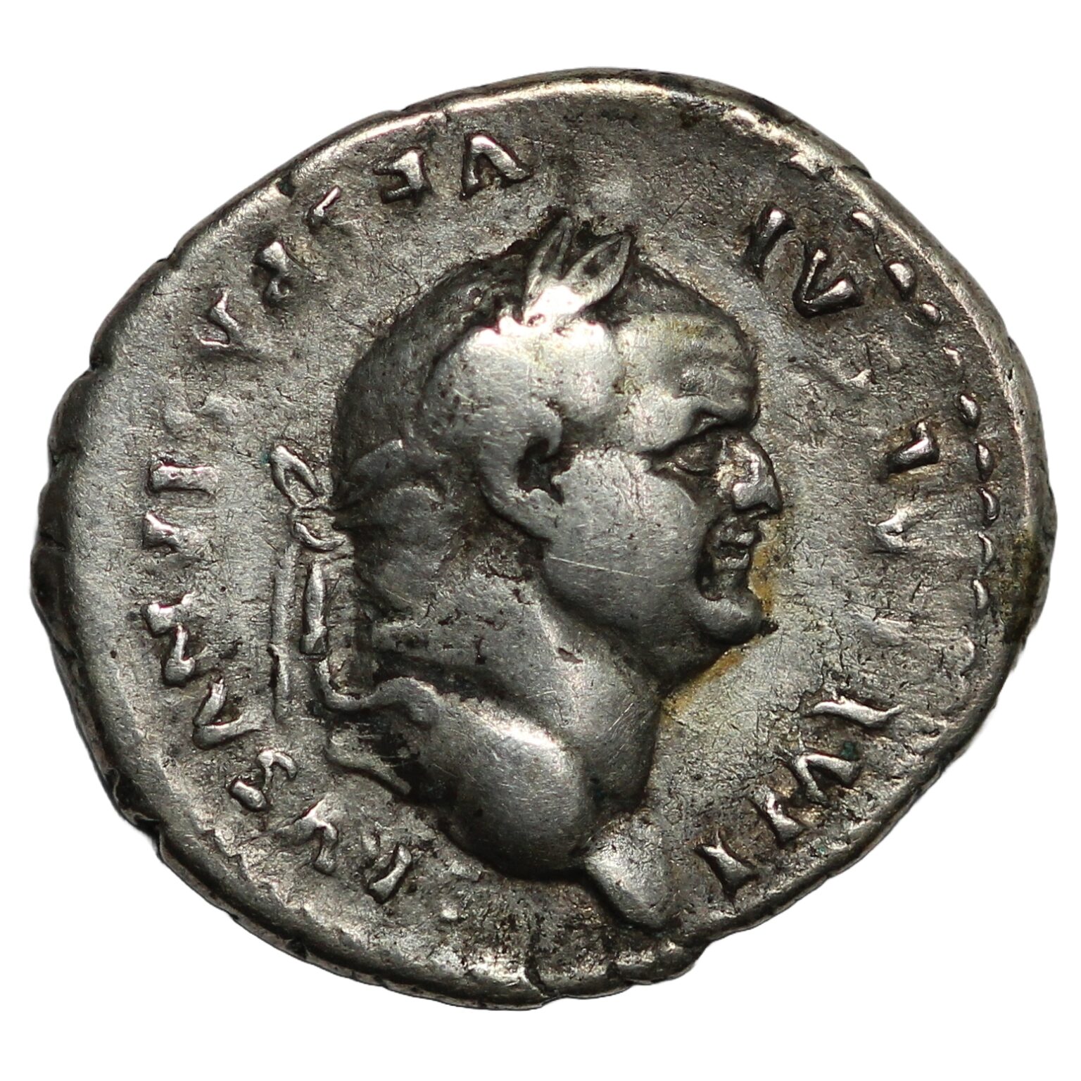 Ancient Roman Imperial Silver Coin Vespasian AR Denarius AD 75 Rome Pax ...