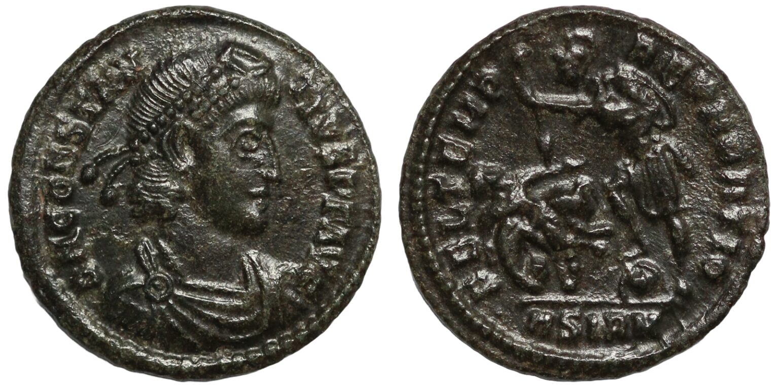 Ancient Roman Imperial Coin Constantius II Æ AD 355-361 Sirmium Soldier Horseman - Imperial ...