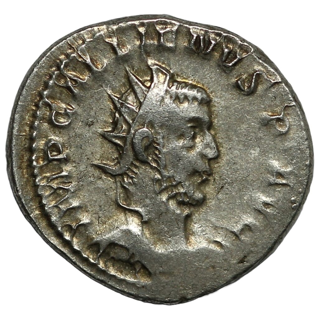 Ancient Roman Imperial Coin Gallienus AR Antoninianus AD 258 Lugdunum ...