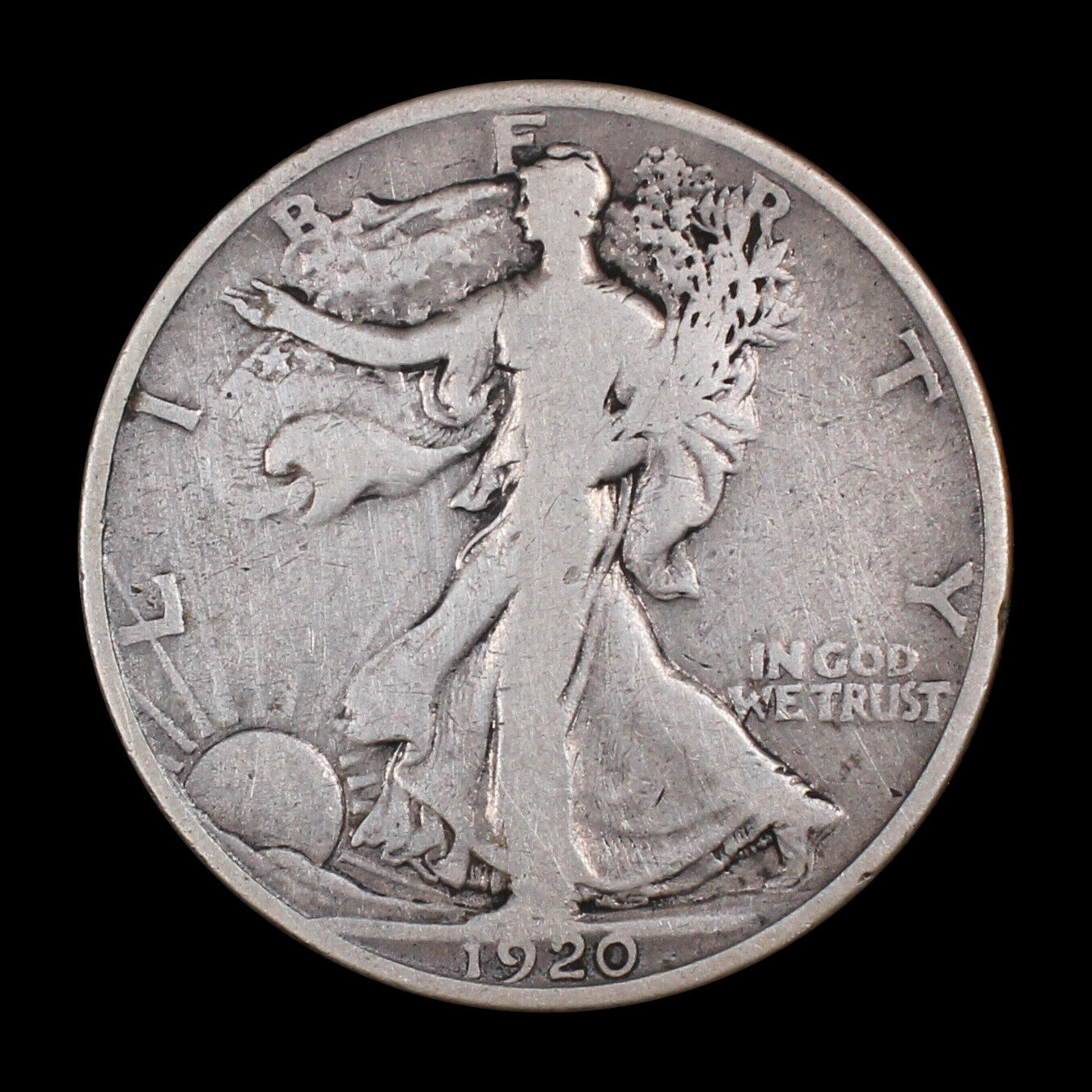 1920S United States Walking Liberty Half Dollar 50 Cent - Imperial ...