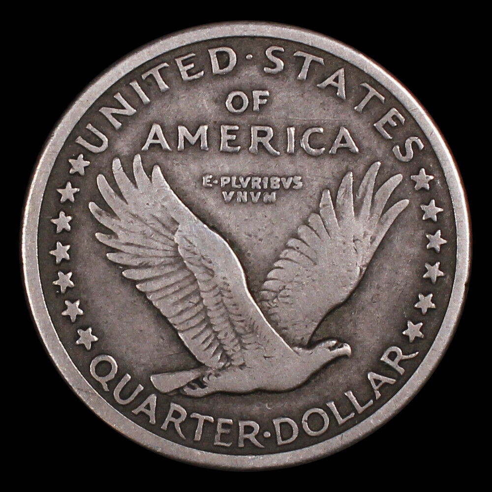 1917S Type 1 United States Standing Liberty Quarter 25 Cents - Rare ...